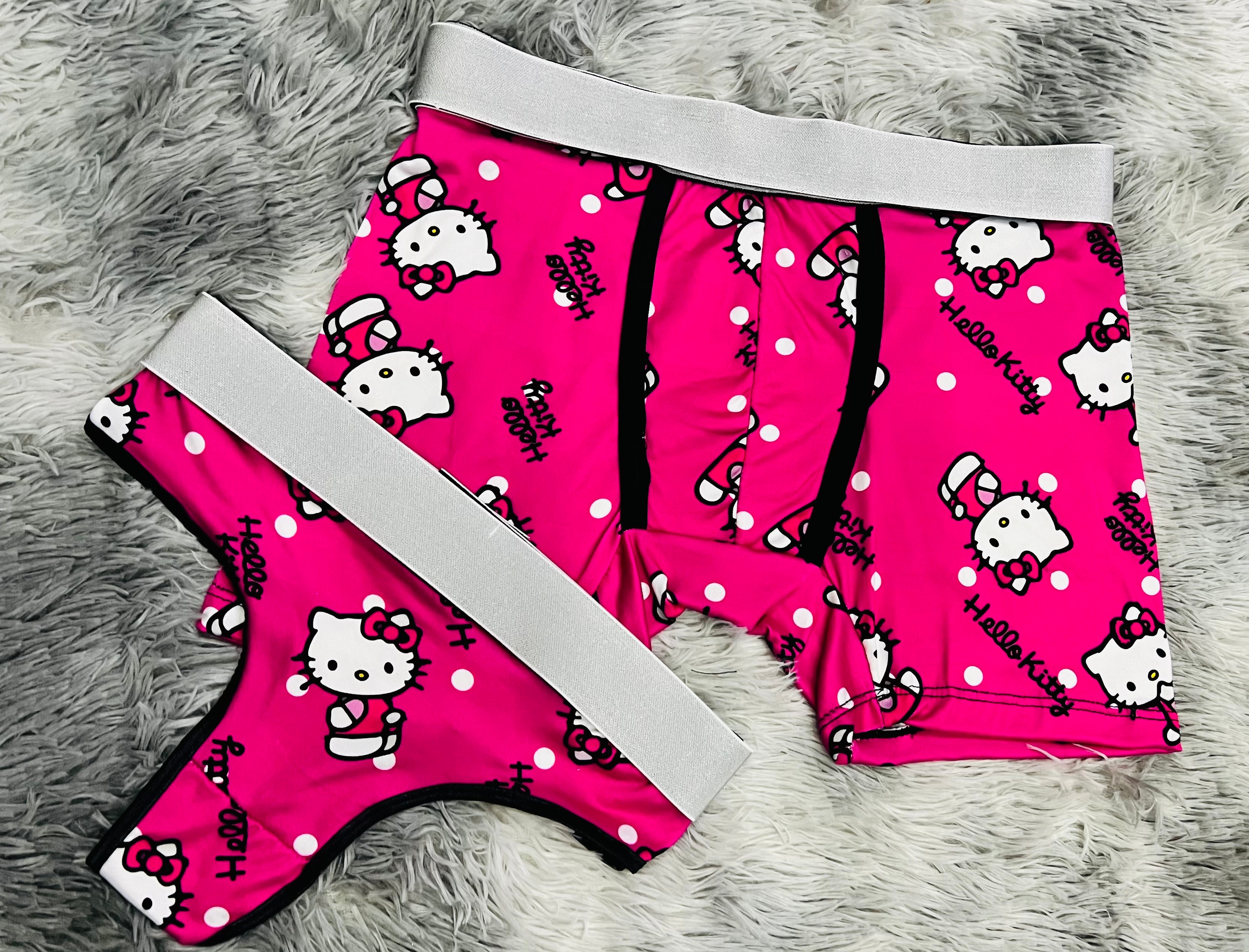 Hello kitty polk a dot matching couples underwear – Fundies