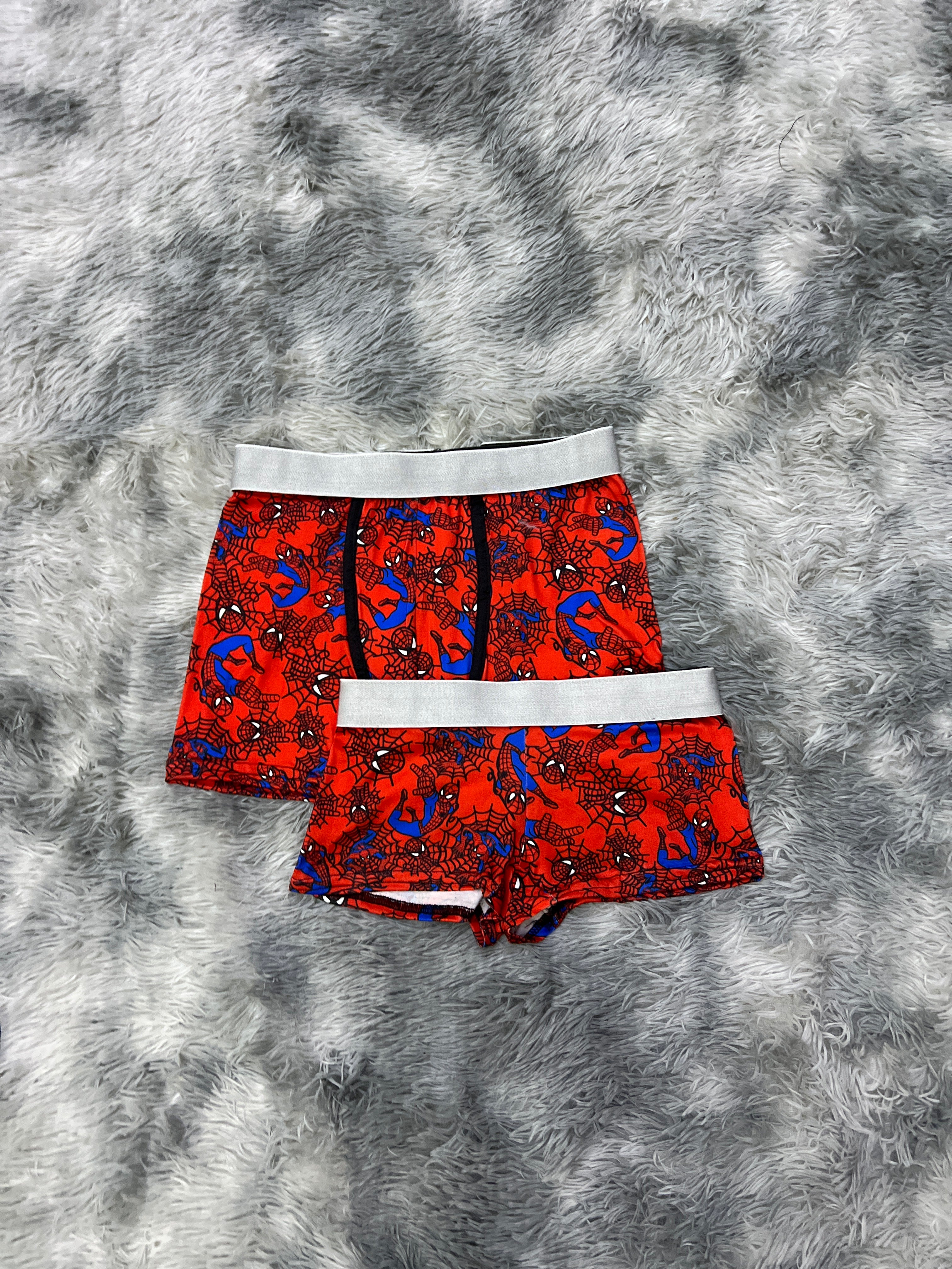 Spiderman matching couples boxer underwear – Fundies