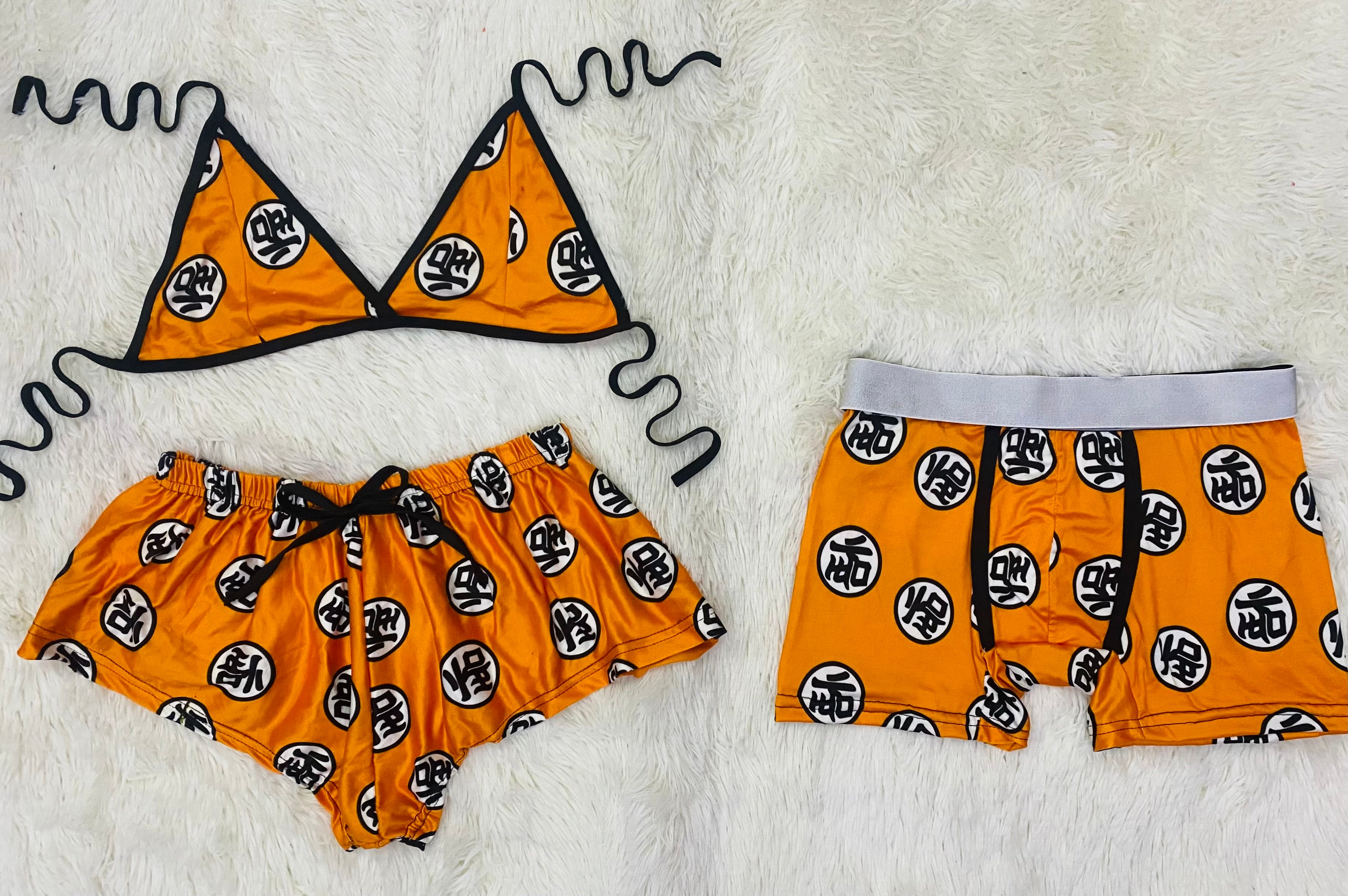 Dragon ball letters Matching shorts and boxers – Fundies