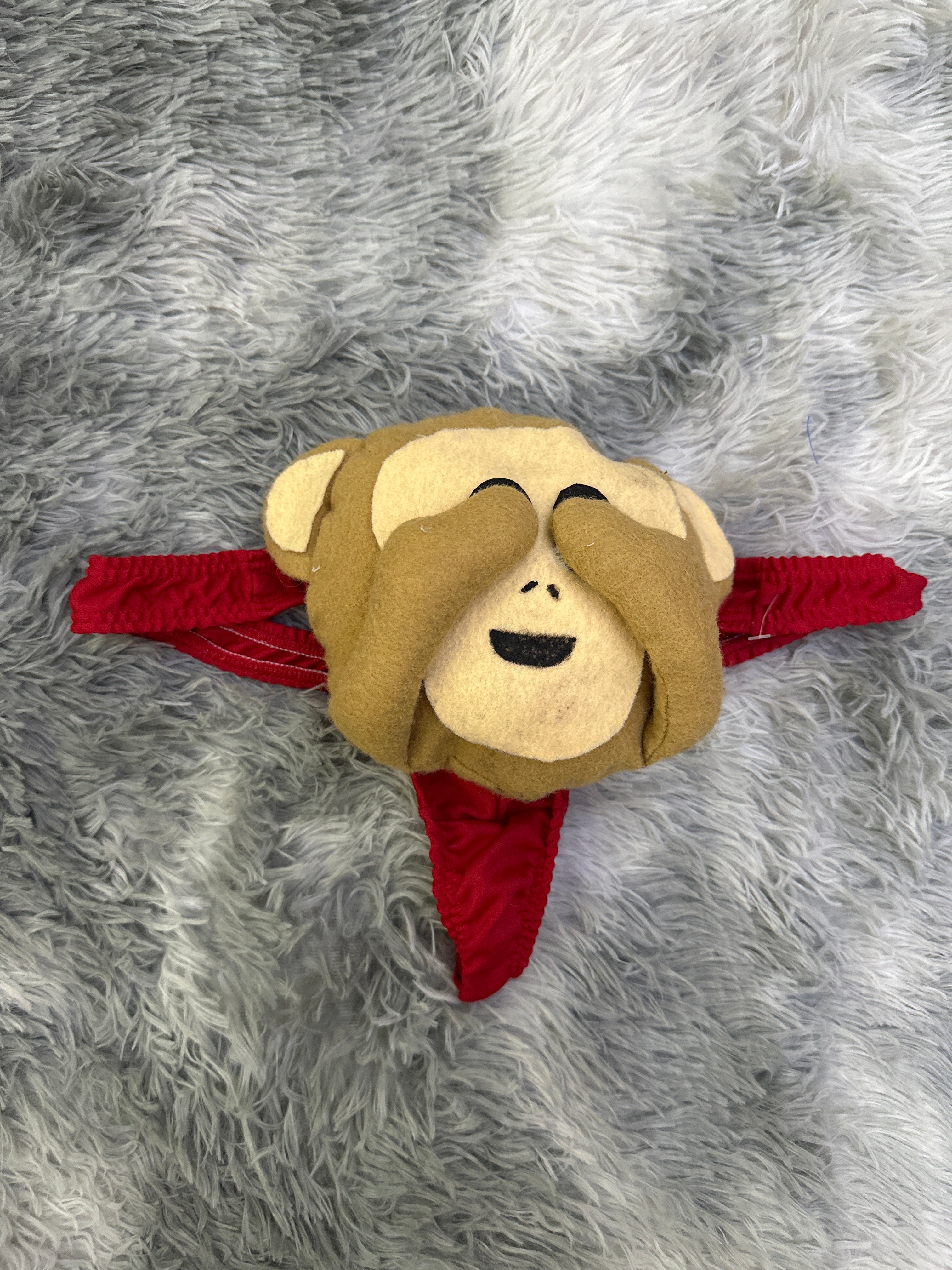 Sad Monkey Emoji Funny thong – Fundies