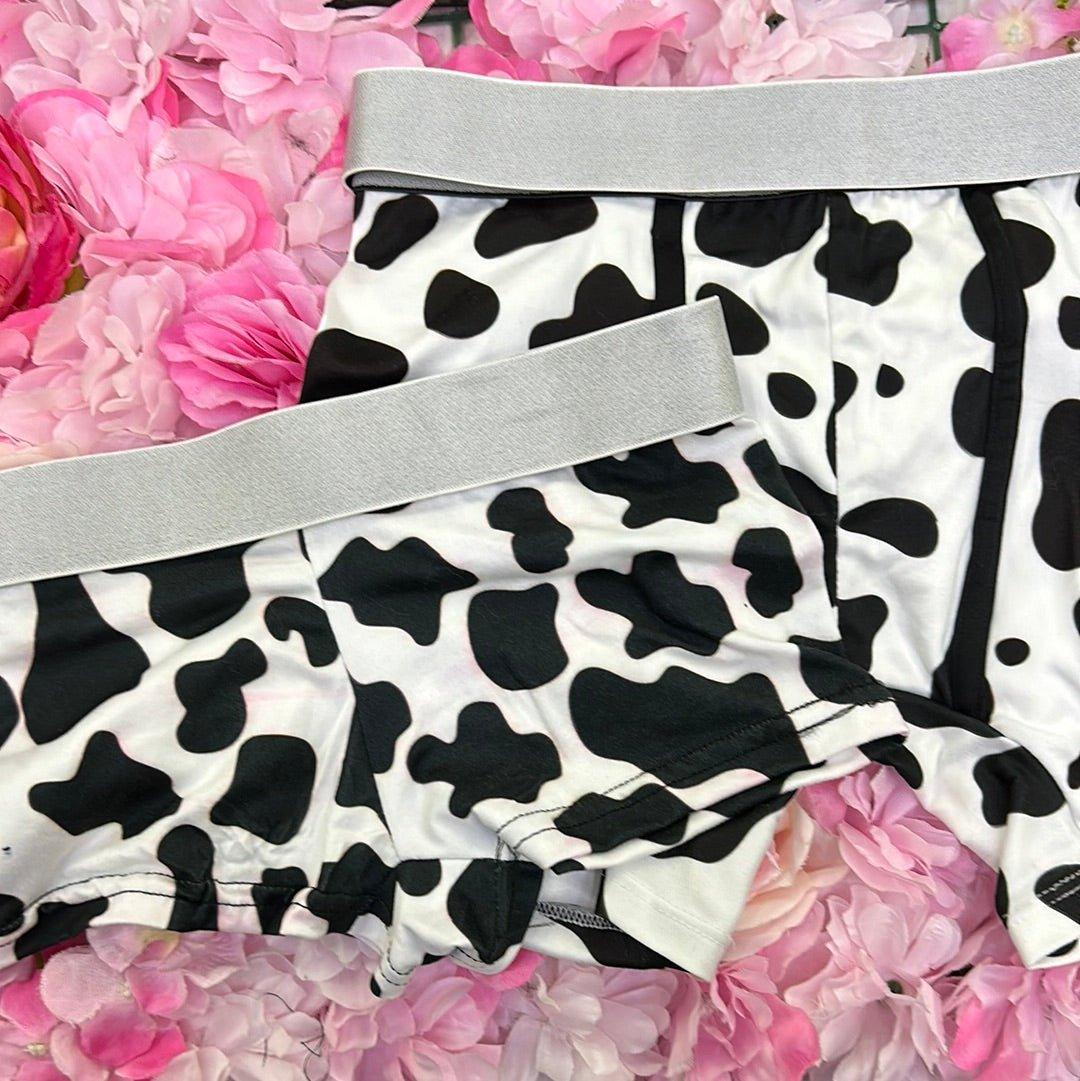 Cow matching couples boxer underwear – Fundies
